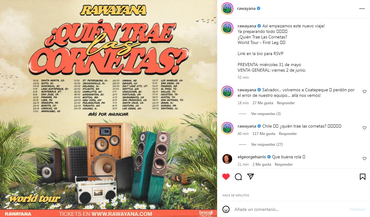 Rawayana regresa a Caracas con un nuevo show
