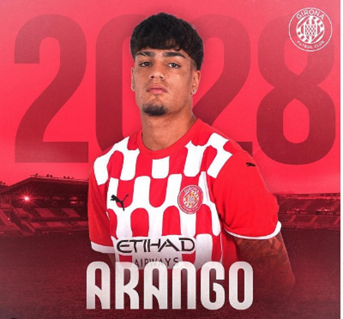 Juan Arango Jr. jugará con el Girona hasta 2028
