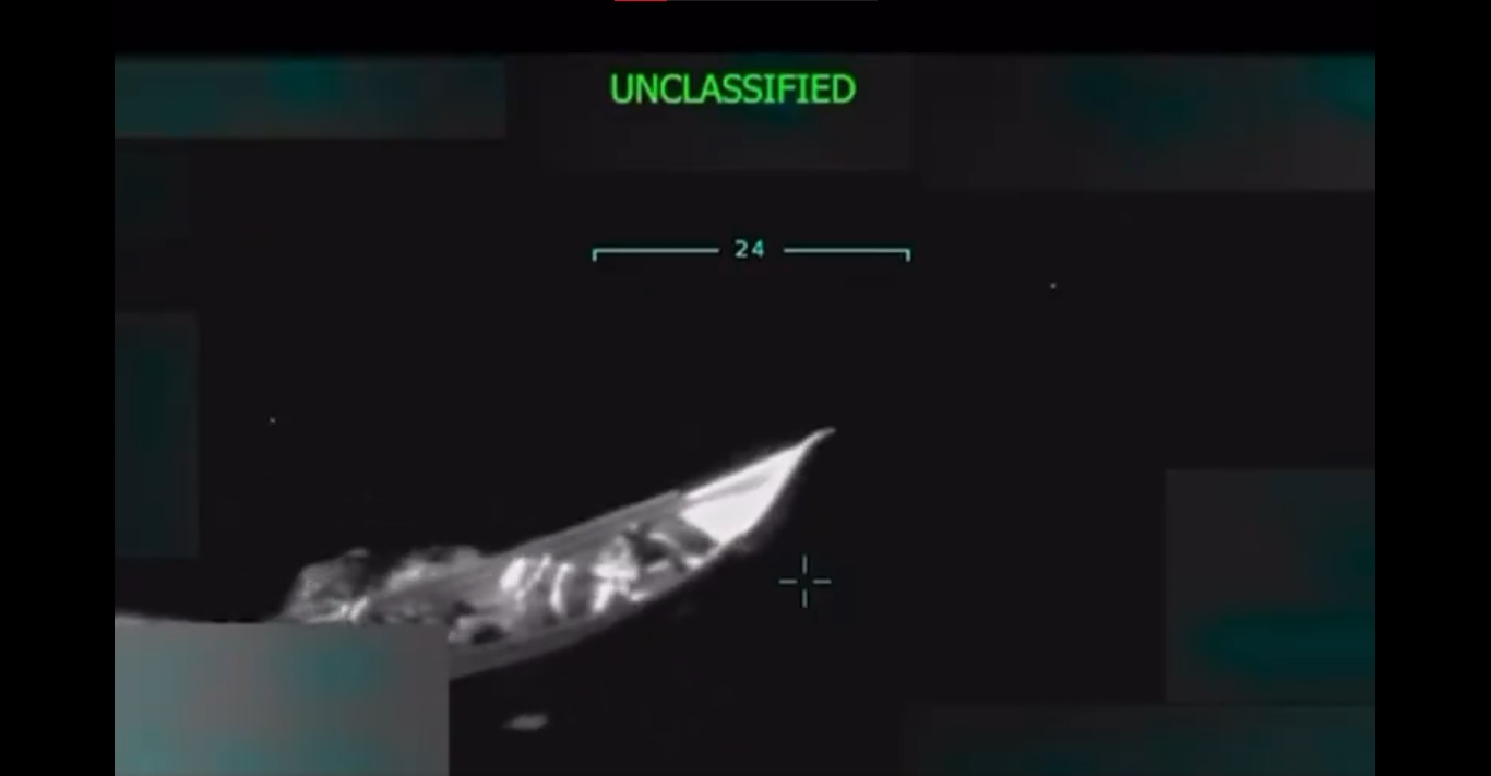 Trump publica video del ataque al barco con drogas
